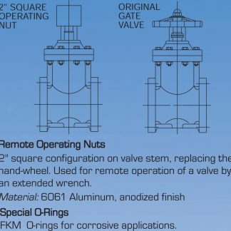 2" Square Operating Nuts for Gate Valves - Canadian Plastics PVF