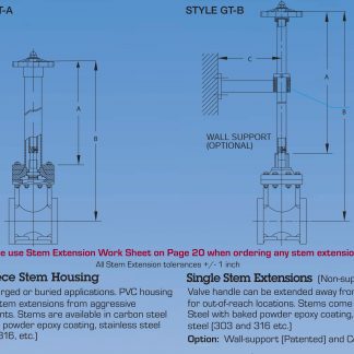 Single Piece and 2-Piece Stem Extensions for Gate Valves - Canadian ...